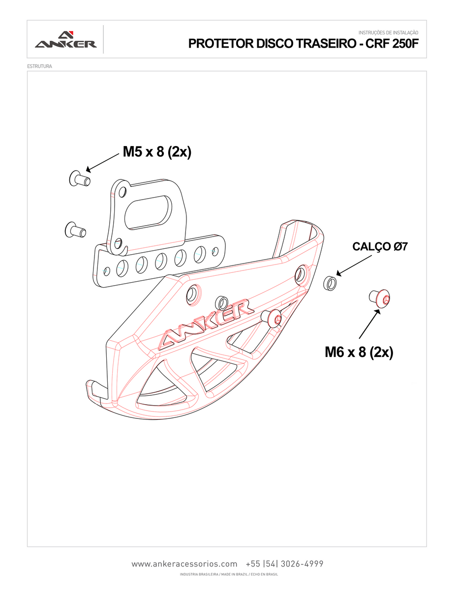Honda CRF300F/250F Rear Brake Disc Protector – HyperLite Moto